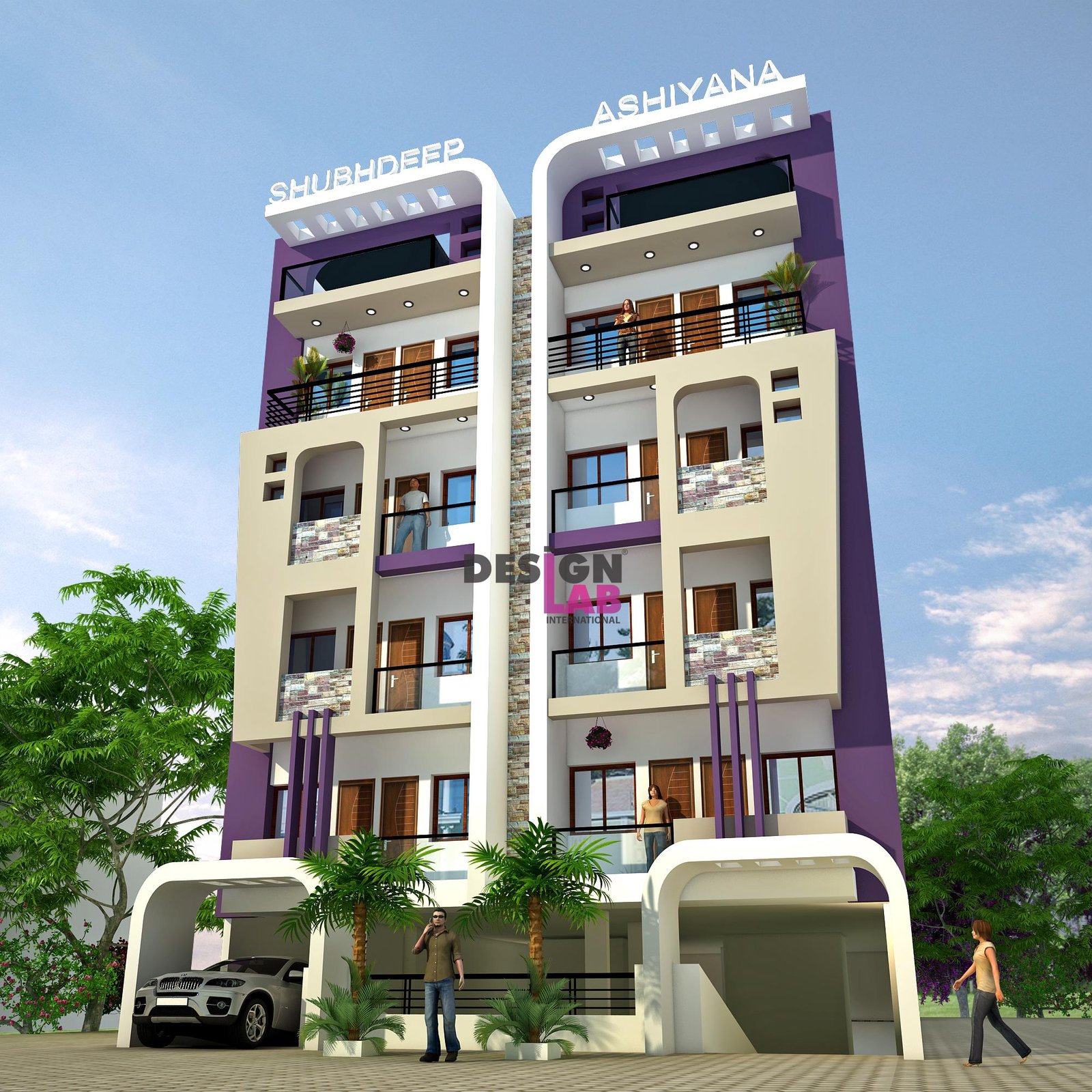 » Modern Architectural concept for apartment design Images