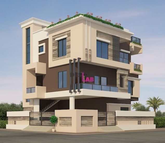 » 6 Best Exterior Modern Corner House Design Images