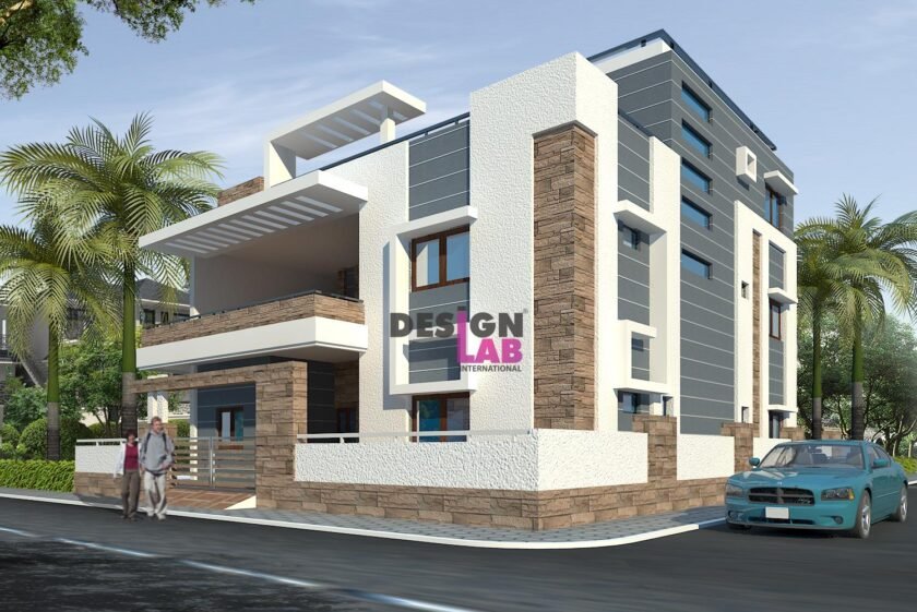 » 6 Best Exterior Modern Corner House Design Images