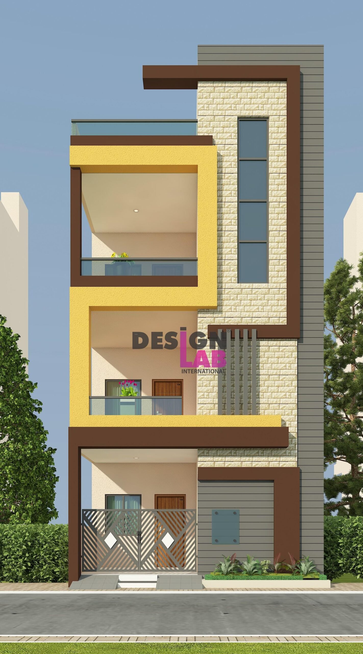» Modern Color Design of House Outside