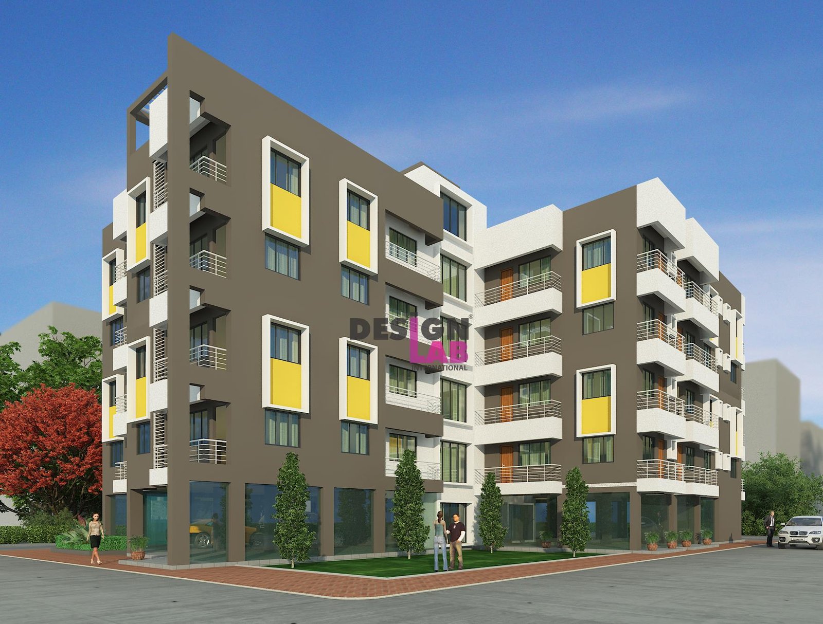 » Modern Corner Apartment 6 Images Designs