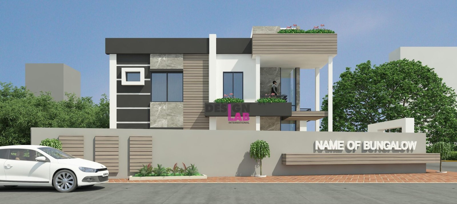 » Modern 3d Elevation For Single Floor House