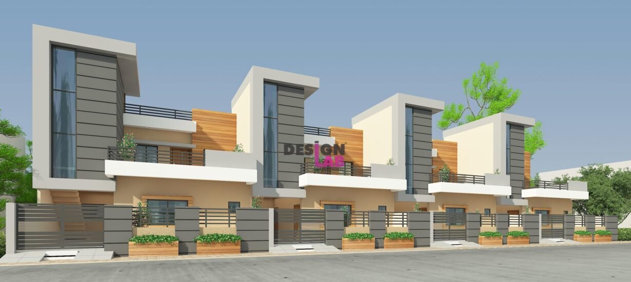 » Modern Small Row House Ecterior Design Ideas