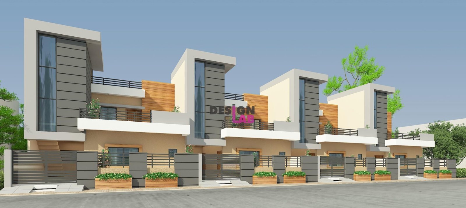 » Modern Small Row House Ecterior Design Ideas