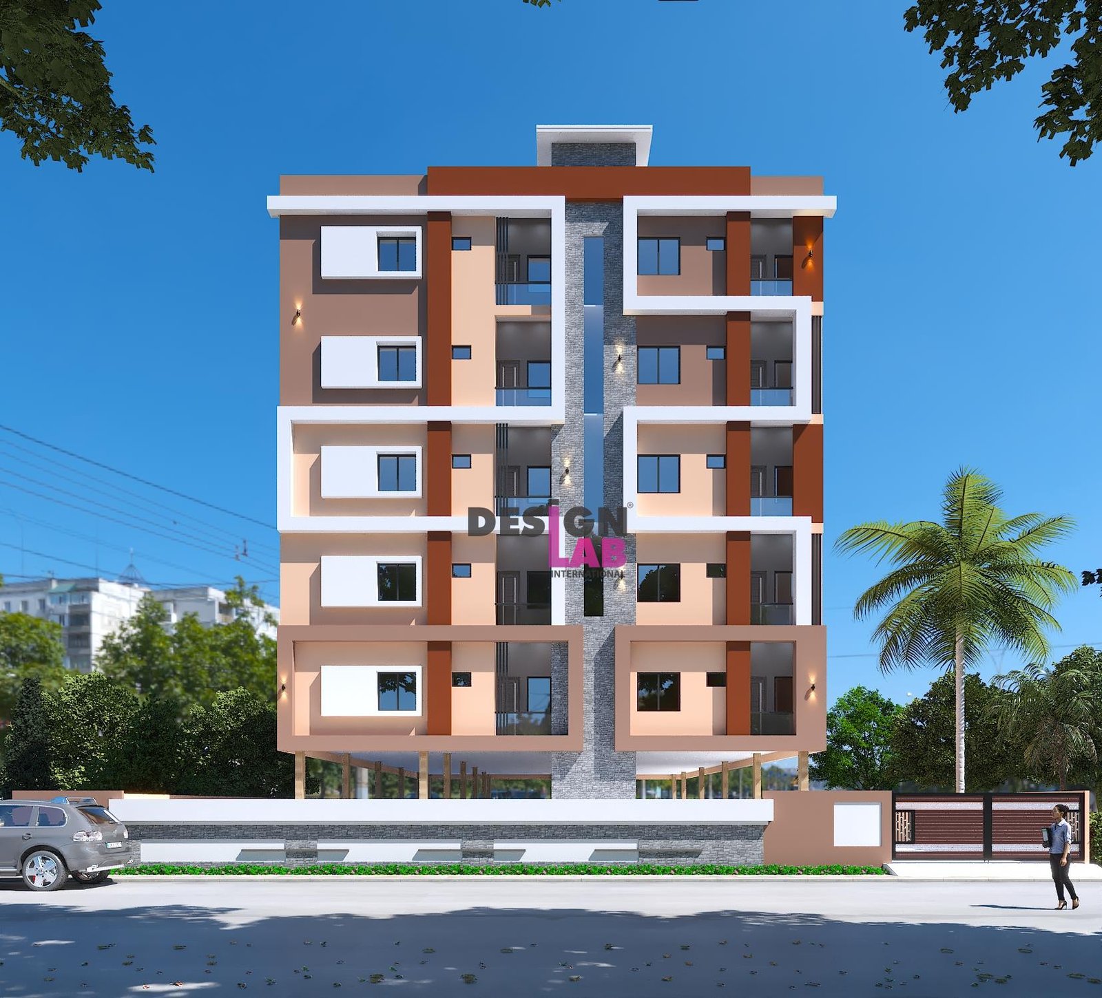 Modern Apartment 3d Elevation Images