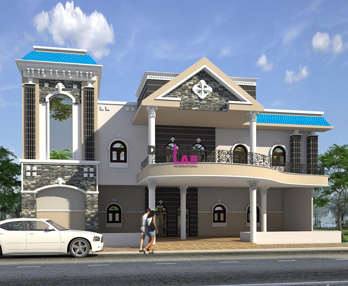 » Modern 3D Mansion House Plans Ideas