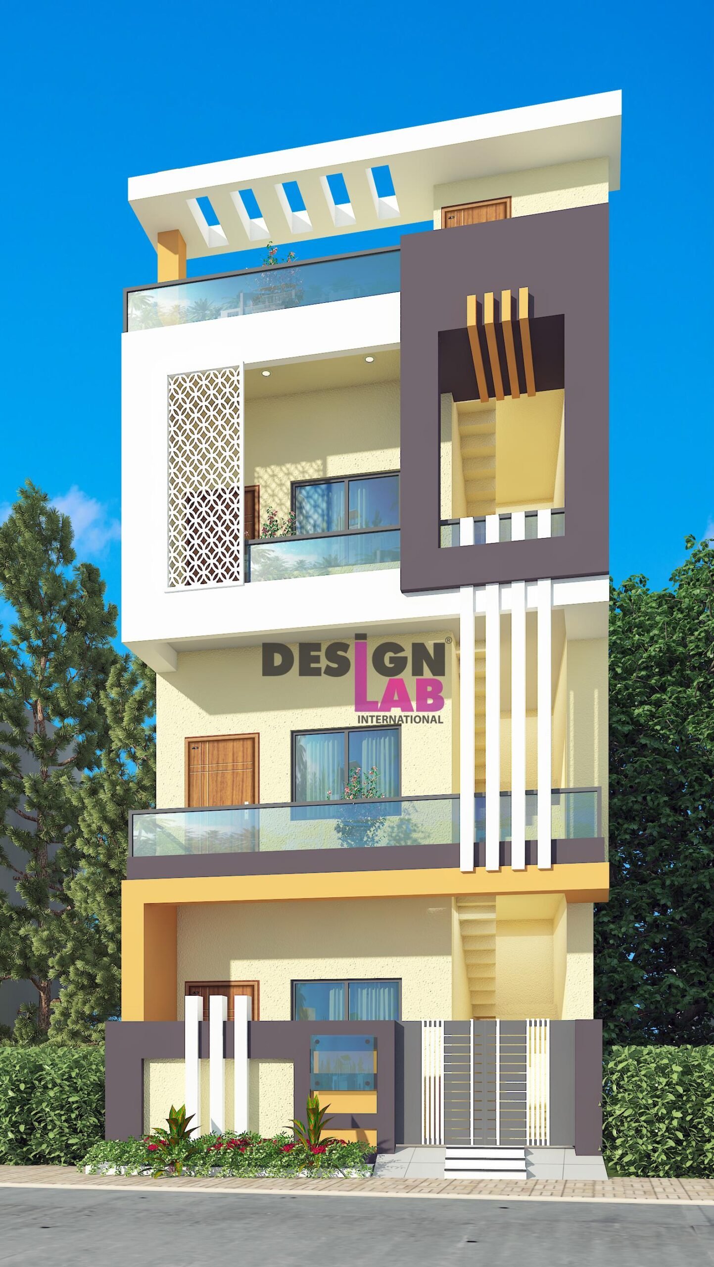 » Modern Front Home Color Design