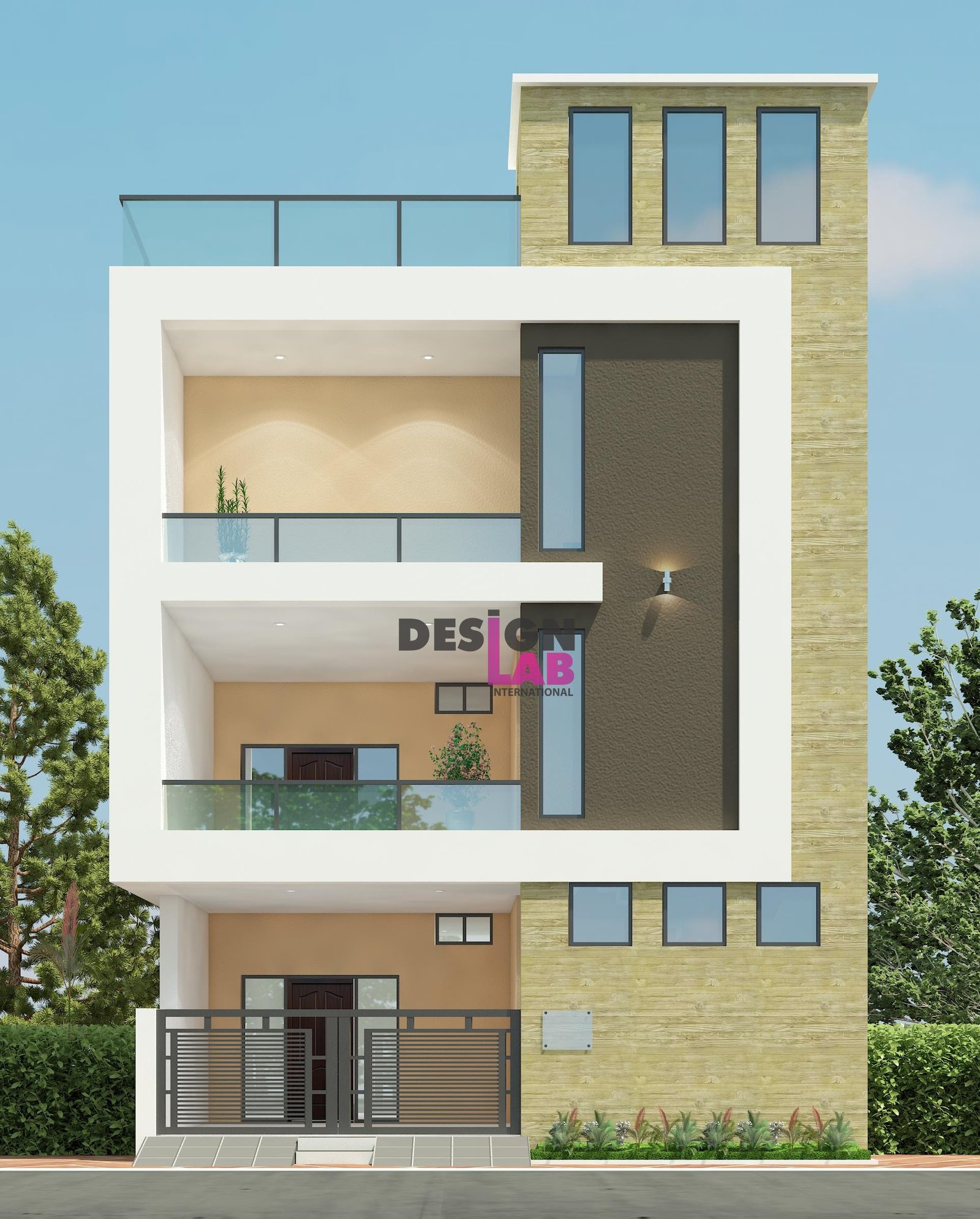 » 3rd Floor House Front Elevation