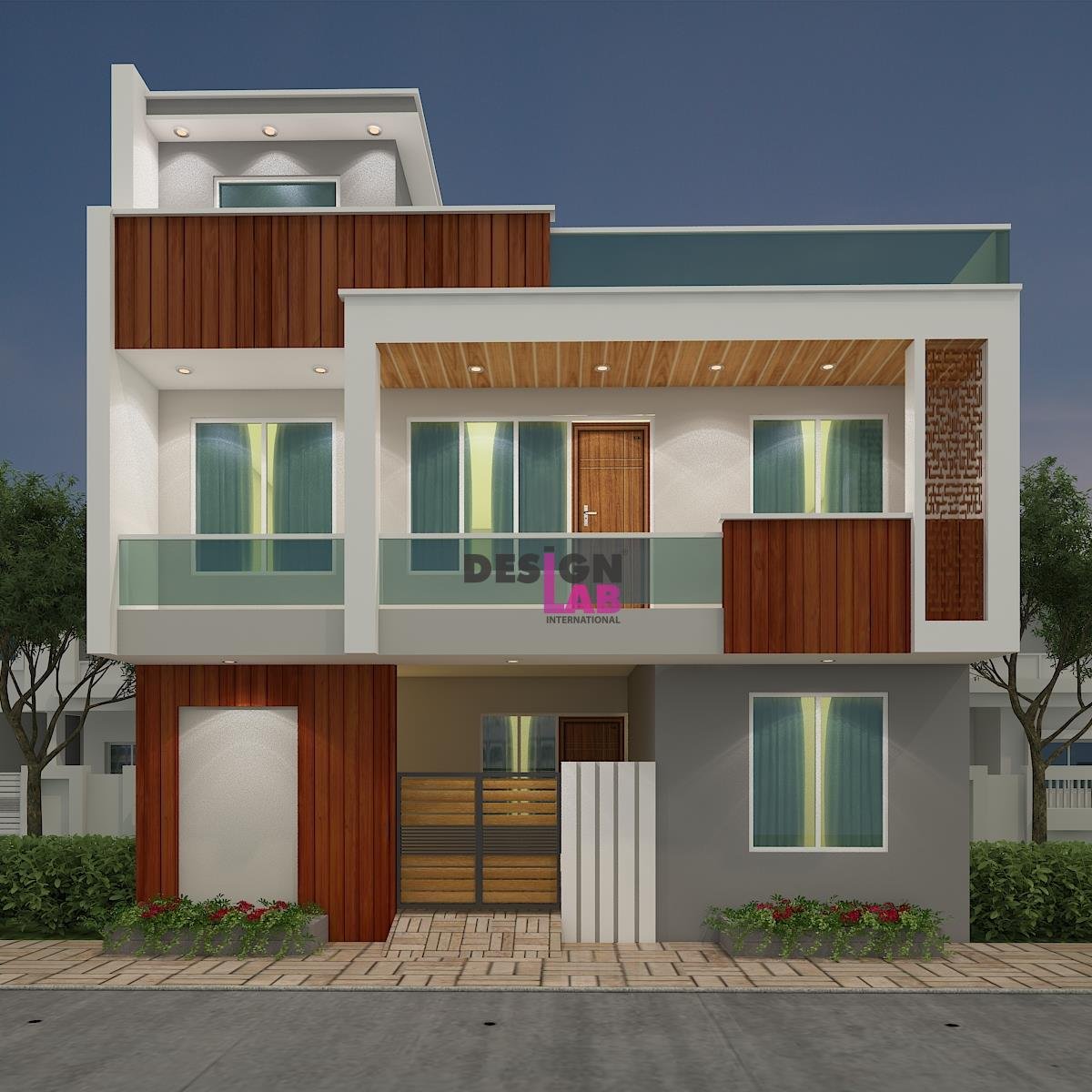 » Duplex House Outside Design Images