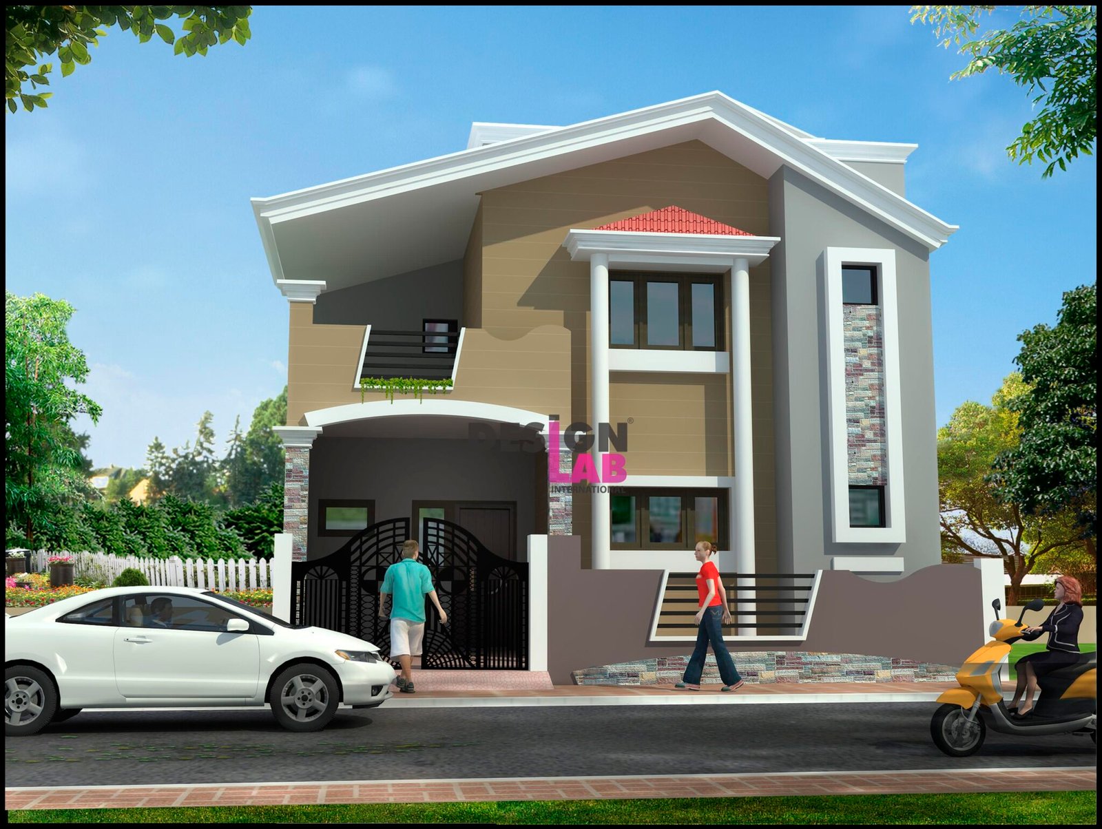 3D Architectural Rendering Services | Interior Design Styles » Modern Bungalow Exterior Design ...